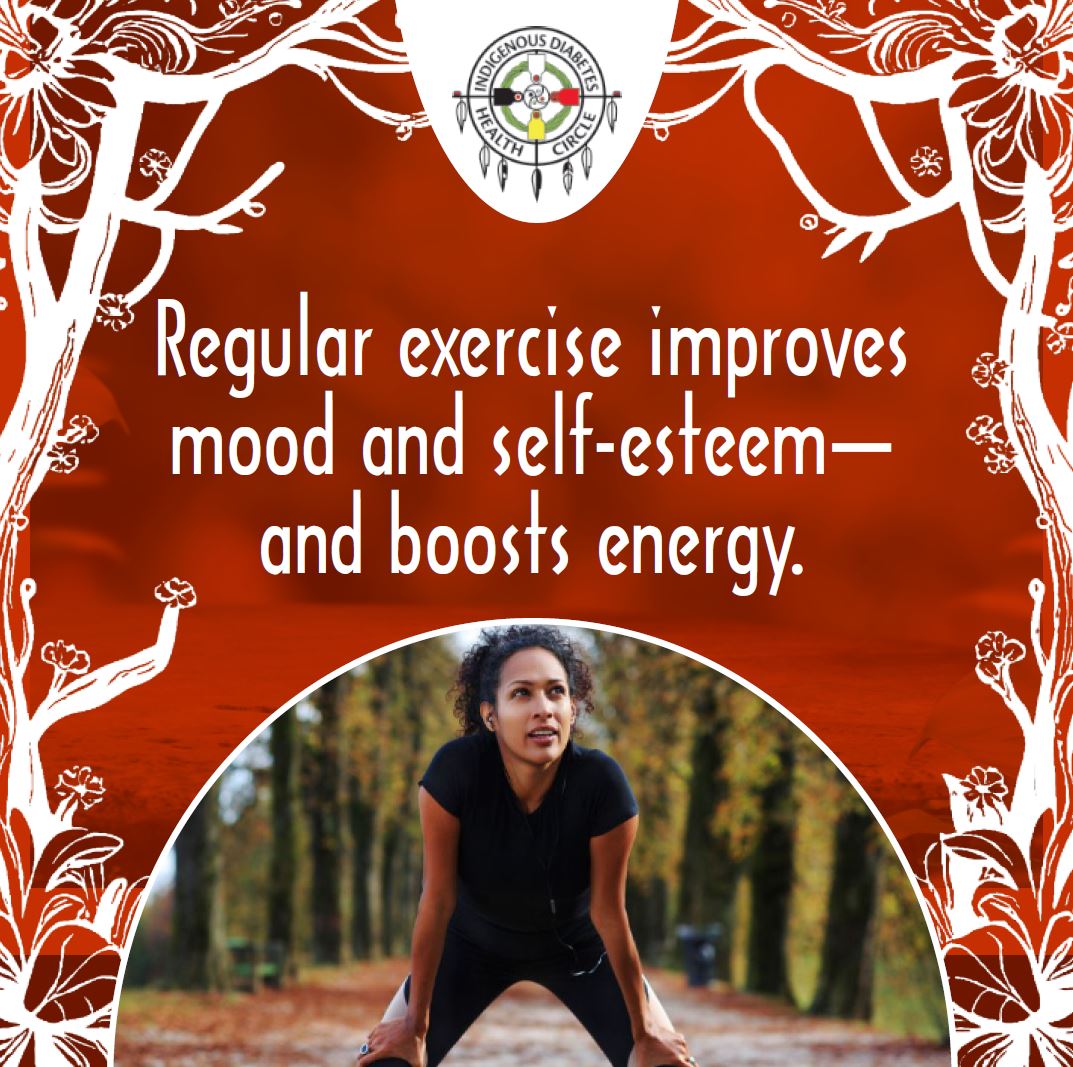 Regular exercise improves mood and self-esteem— and boosts energy. – IDHC